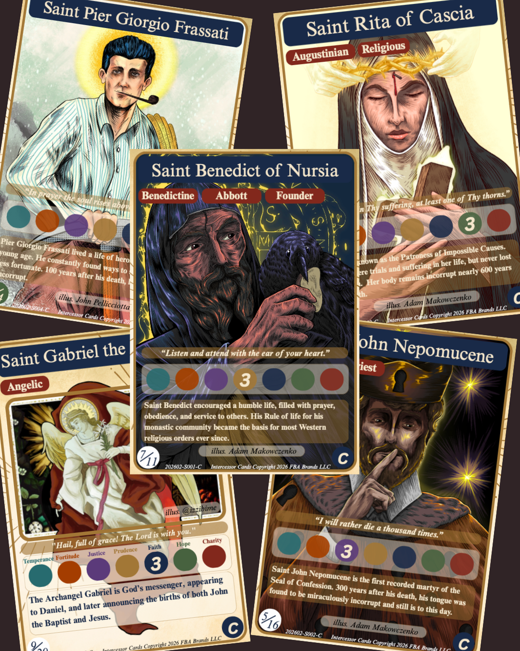 Collectible Saint Trading Cards – The Little Catholic Box